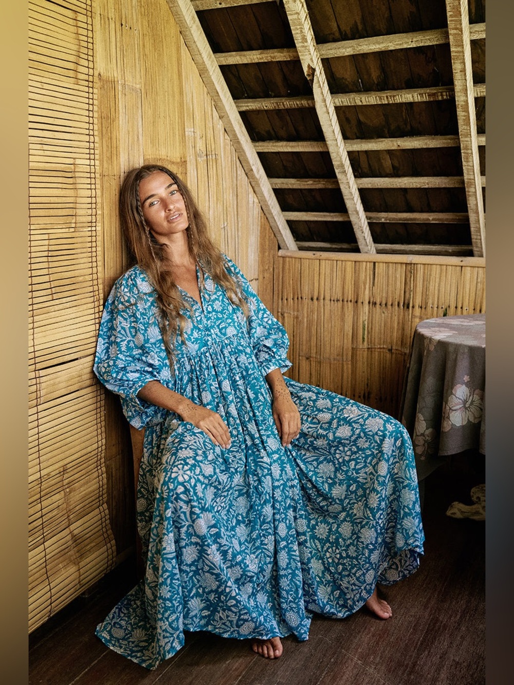 Daughters of India | Dresses | Daughters Of India Kyra Midi Dress Ocean ...